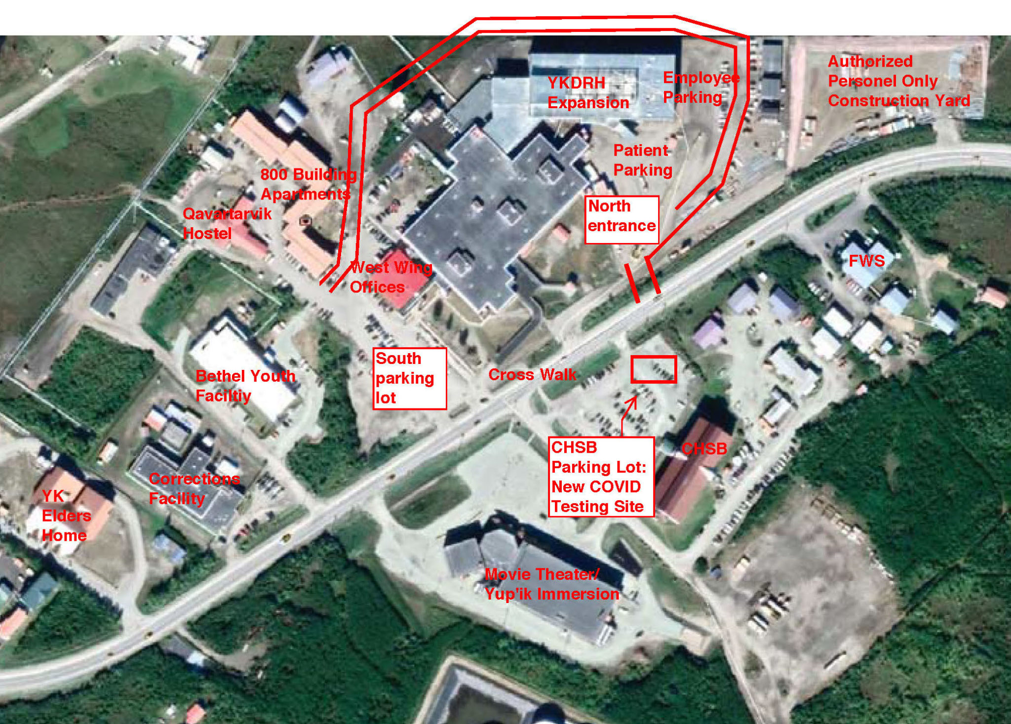 Location Updates: ER and COVID-19 testing tent – Yukon-Kuskokwim Health ...